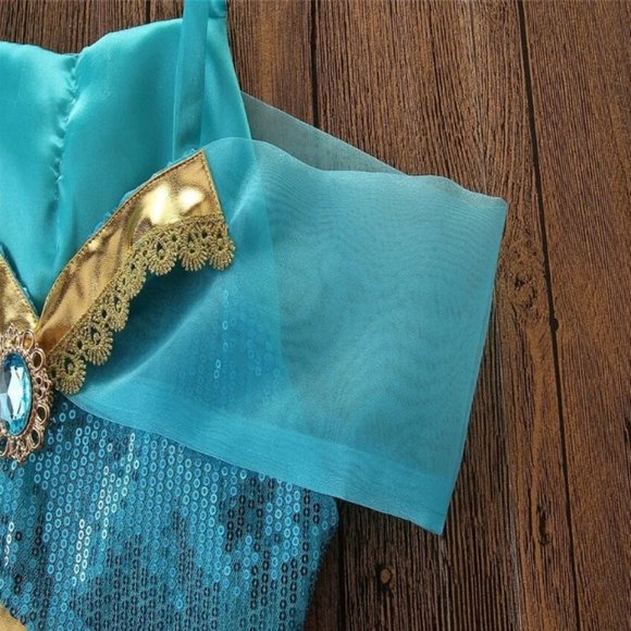 Costumes | Princess Jasmine Blue Outfit Girls Halloween Costume | Poshmark